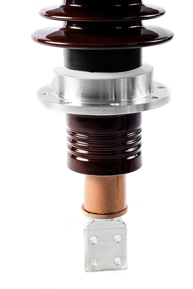 Tin Plated Porcelain Transformer Bushings 40.5KV With Assembly Parts